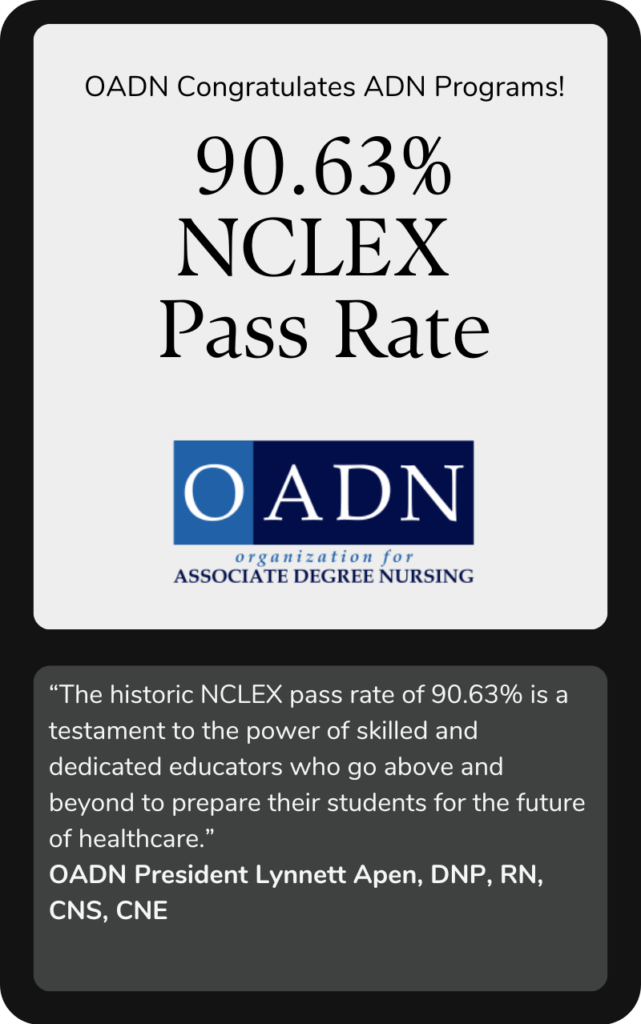 OADN Celebrates Record-High ADN NCLEX Pass Rates in 2024 - OADN